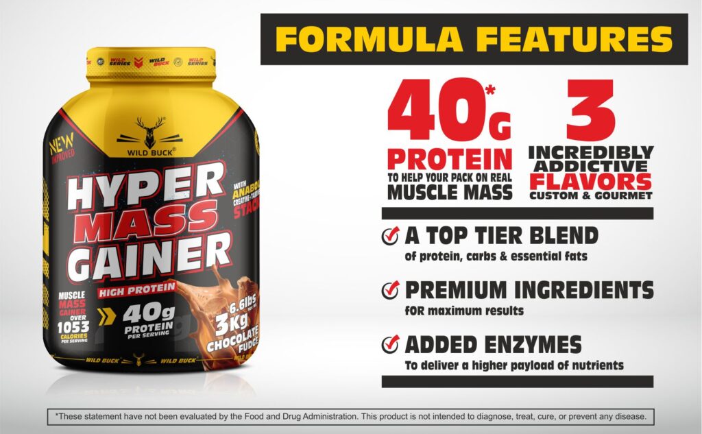 Hyper Mass Gainer (Chocolate Fudge) - Wildbucknutritions.com