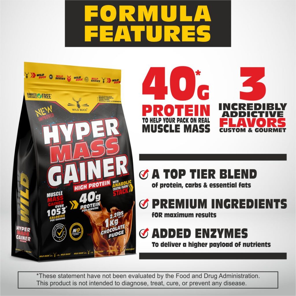 Hyper Mass Gainer (Chocolate Fudge) - Wildbucknutritions.com